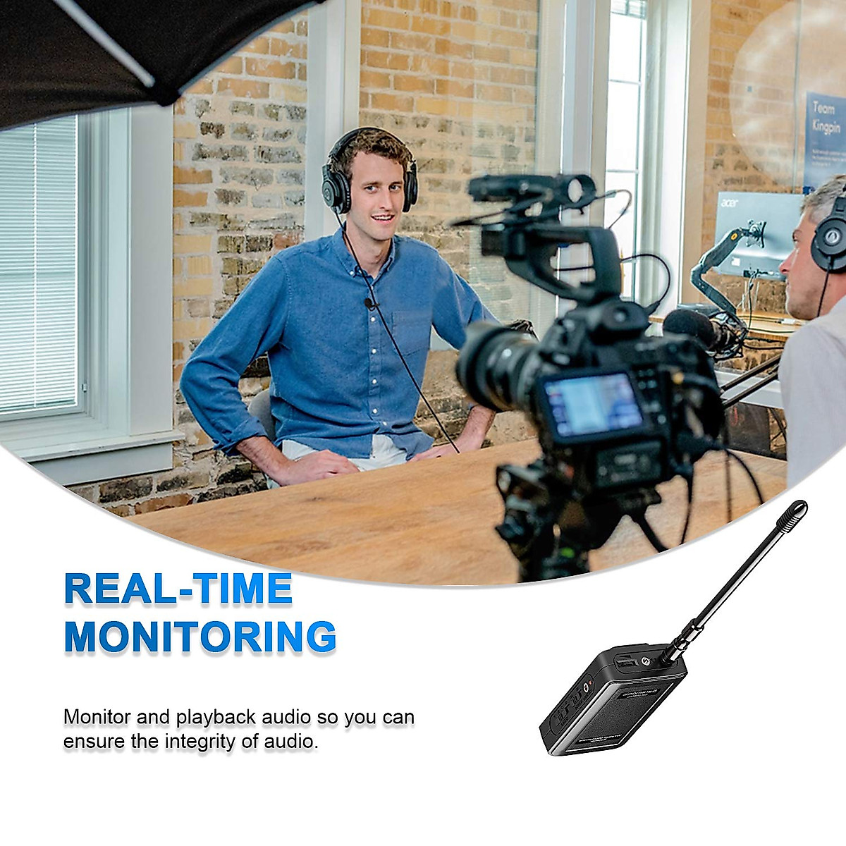 Saramonic Wireless Lavalier Microphone, SR-WM4C 4-Channels VHF Lapel Mic System (200' Range) Compatible with DSLR Camera Canon Nikon Sony Panasonic DV Camcorders Audio Recorder