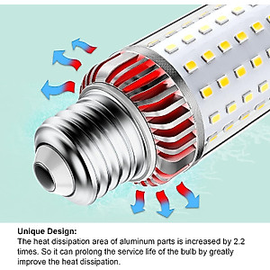 gezee 25W LED Light Bulb, E26 Base LED Lamp, 200 Watt Equivalent, 2500 Lumens, Warm-White 3000K, Non-Dimmable (3-Pack
