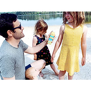 Babo Botanicals Super Shield Mineral Sunscreen Spray SPF 50 - Natural Zinc Oxide & Titanium Dioxide - Extra Sensitive Skin - Water Resistant - Vegan - Fragrance-Free - Air-Powered Spray - For all ages