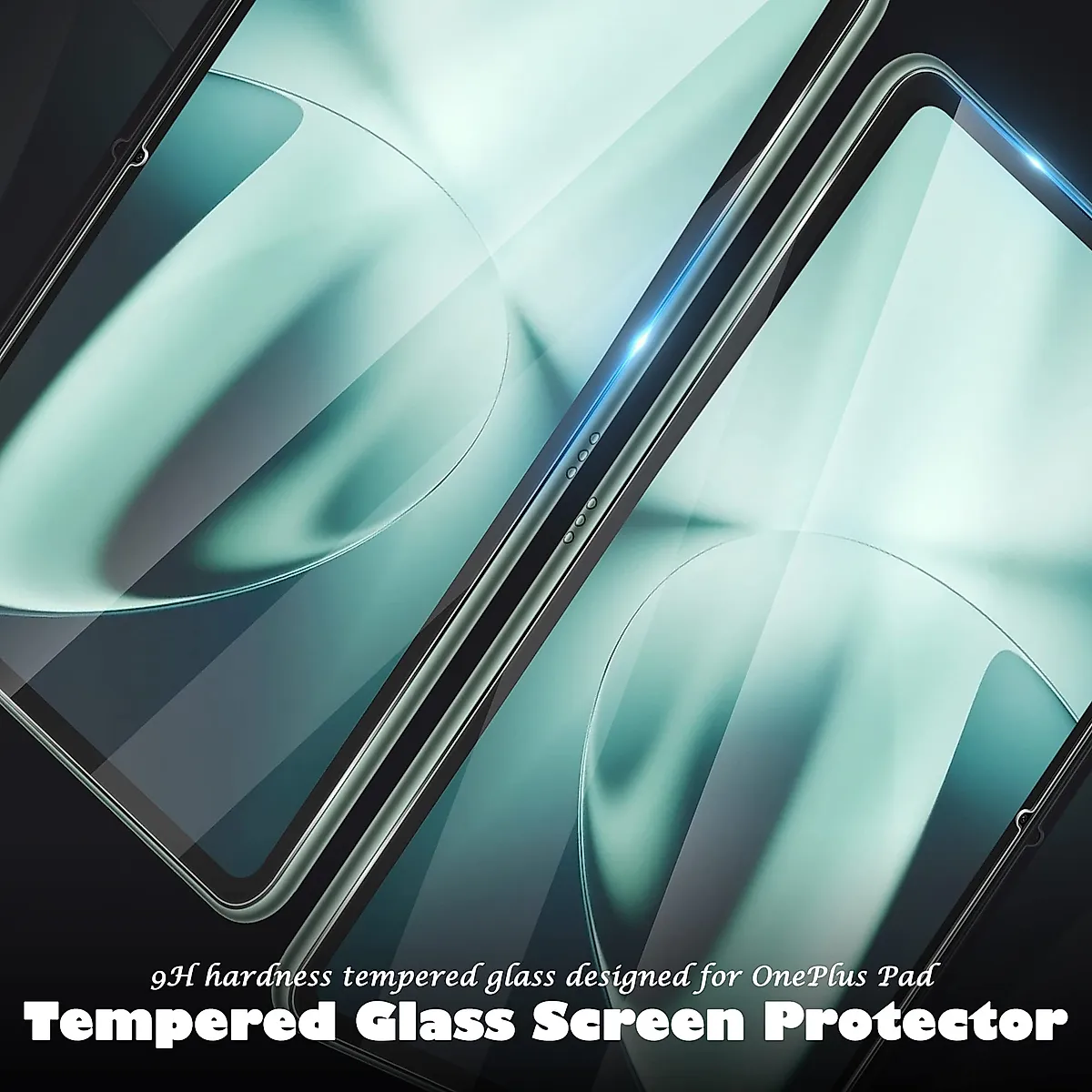 Orzero (3 Pack Tempered Glass Screen Protector Compatible for OnePlus Pad 11.61 inch, 2.5D Arc Edges High Definition Anti-Scratch Bubble Free 9 Hardness (Not for OnePlus Pad 2 2024 12.1 inch)
