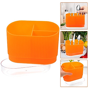 Zerodeko Kitchen Supplies Drain Chopsticks Cage Desk Pp Ceramics Plastic Cutlery Holder