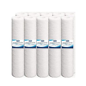 10-Pack Compatible for GE GXWH20S Polypropylene Sediment Filter - Universal 10-inch 5-Micron Cartridge for GE SINGLE SUMP WHOLE HOME FILTRATION SYSTEM