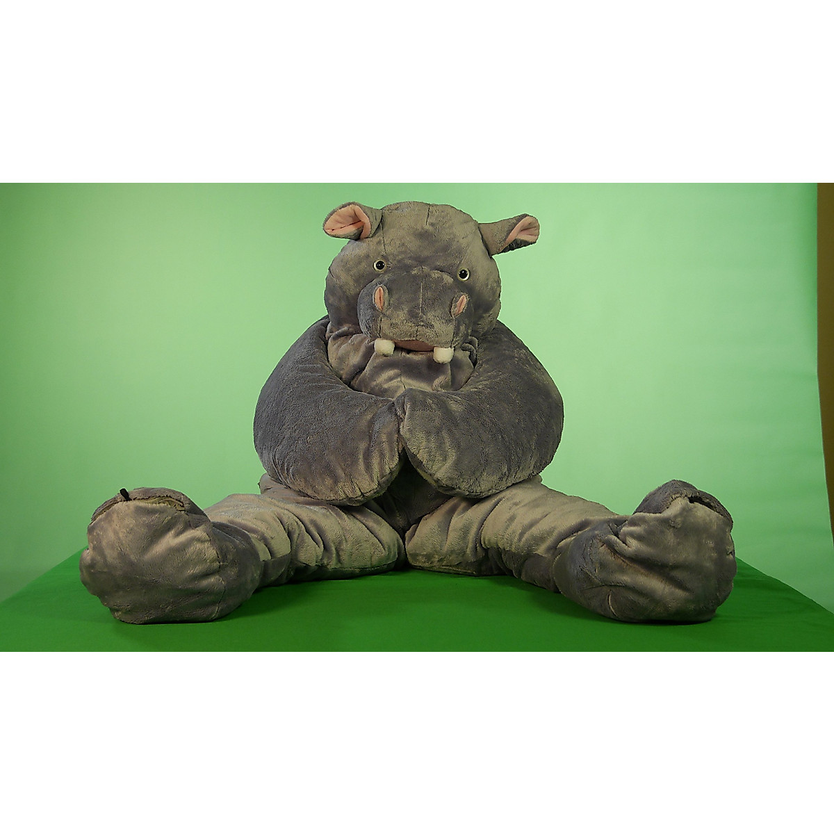 for Children up to 54 inches Tall. The Original SnooZzoo Hippo Children's Sleeping Bag.