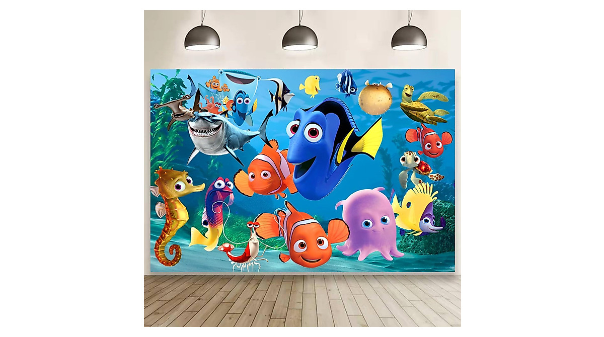 Finding Nemo Birthday Backdrop Banner | Kids Party Supplies