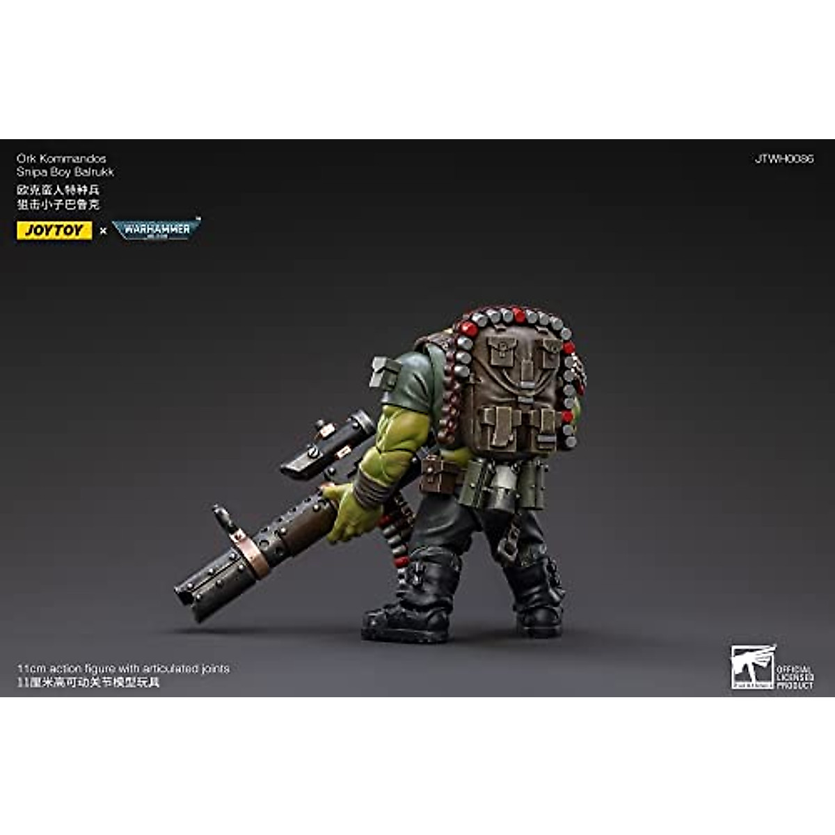 BLOOMAGE JOYTOY (BEIJING) TECH Warhammer 40K: Ork Kommandos Snipa Boy Balrukk 1:18 Scale Action Figure