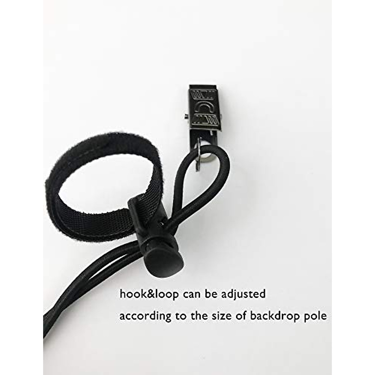 Background Backdrop Clips Clamps Holder for Photo Video Studio,12 Pack,Black