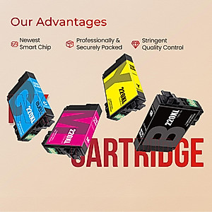 T220 220XL Ink High Capacity Black & Color Cartridge ejet Remanufactured Replacement for Epson 220XL Ink Cartridges 220XL for WF-2760 WF-2750 WF-2650 XP-320 XP-420(2 Black, 2 Cyan, 2 Magenta, 2Yellow)