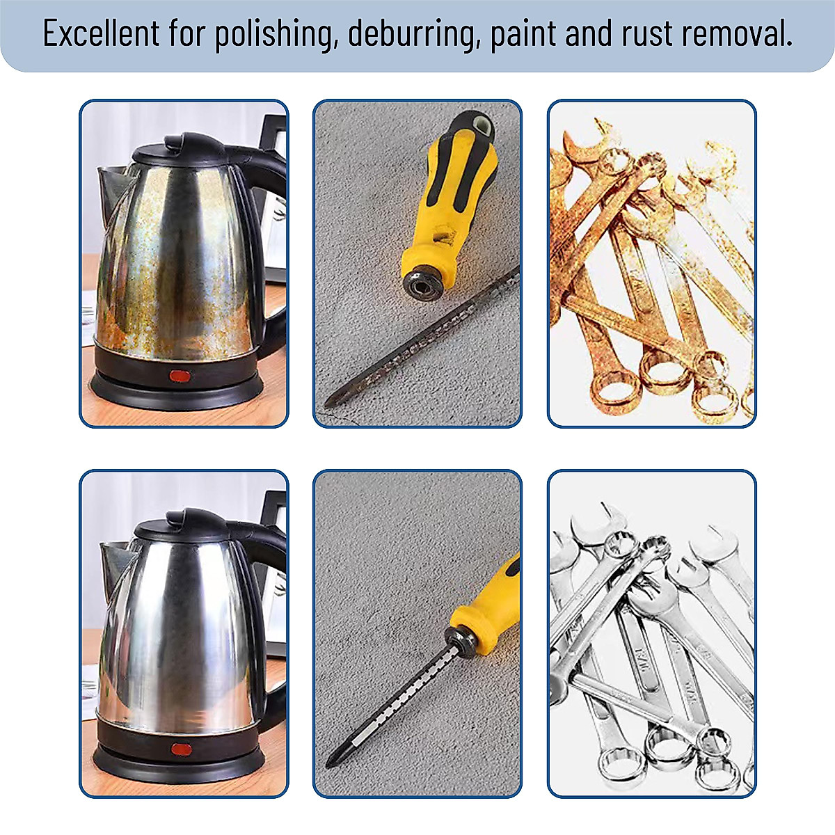 Bates- Quick Change Sanding Discs, 47 pcs, 2-Inch, 1/4” Holder, Grinding Disc, 2 Inch Sanding Discs, Abrasive Wheels & Discs, Sanding Discs 2 Inch, Sanding Pads, Grinder Disc, Sanding Disc for Drill