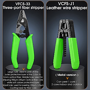 YICIZOL Visual Fault Locator,Optic Fiber Power Meter with FC,SC Connector, Optic Fiber Cleaver FTTH Tool Kits for CATV Engineering (FTTH-7S)