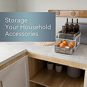 Storage with 4 Drawers - Plastic Dresser with Large Capacity, Organizer Unit for Bedroom, Living Room & Closets - Sturdy Frame, Easy Pull Plastic Bins&Foldable Design