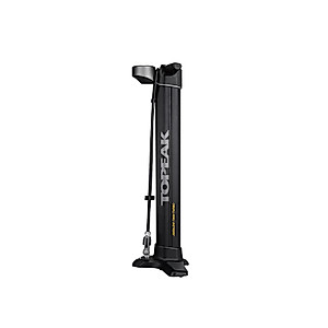 Topeak JoeBlow Twin Turbo Floor Pump Black2, One Size,Silver