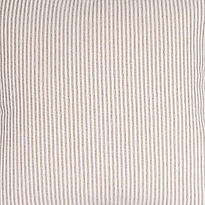 SUPMAISON Pack of 2 Decorative Indoor Outdoor Outdoor Pillow 20" x 12", (Polyester, Veranda Stripe Tan)