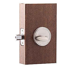 Copper Creek DB2410SS Single Cylinder Deadbolt, Standard Size, Satin Stainless