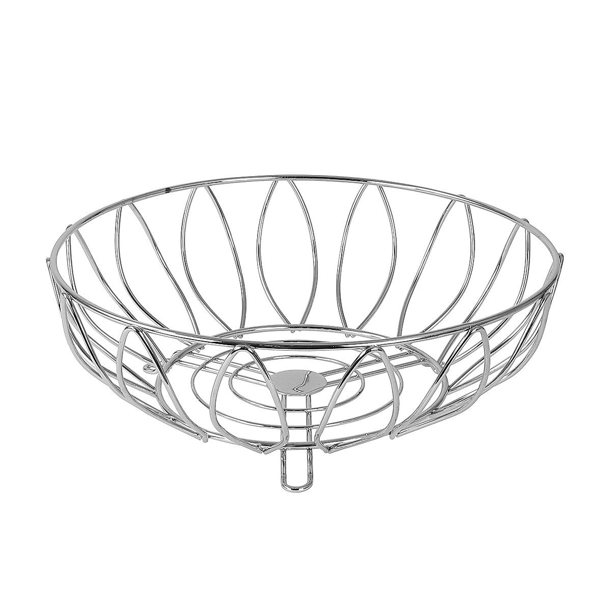 Spectrum Diversified Leaf Fruit Bowl, Chrome