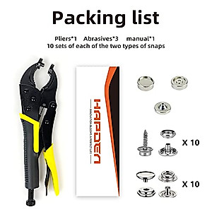 Snap Tool for Boat Covers,Heavy-Duty Snap Fastener Tool, Snap Installation Tool 15mm Metal Snaps Repairing Boat Covers Canvas Adjustable Snap Setter
