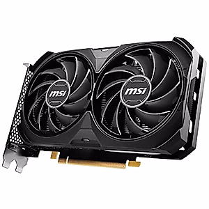 MSI Gaming GeForce RTX 4060 Ti 8GB GDRR6 128-Bit HDMI/DP Nvlink TORX Fan 4.0 Ada Lovelace Architecture Graphics Card (RTX 4060 Ti Ventus 2X Black 8G OC)
