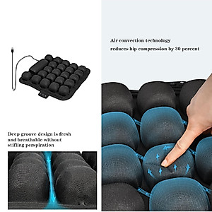 YUNYEUNG Electric Inflatable Wheelchair Cushions for Pressure reliefUlcer & Pressure Sore Prevention - Pain Relief Cushion for Extended Sitting Air Seat Cushions