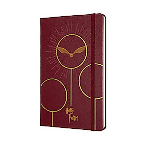 Moleskine Limited Edition Harry Potter Notebook, Hard Cover, Large (5" x 8.25") Ruled/Lined, Bordeaux Red (Book 6) 240 Pages