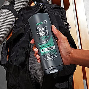 DOVE MEN + CARE Post-Workout Body Wash For Men 3N1 Revive With Tea Tree Oil 18 oz 4 Count