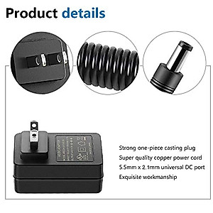 SHNITPWR 24V 1A Power Supply Adapter 100V~240V AC to DC Converter Transformer 24 Volt 1000mA 800mA 600mA 400mA Available 5.5x2.5mm Tip for CCTV WiFi Camera Essential Oil Diffuser