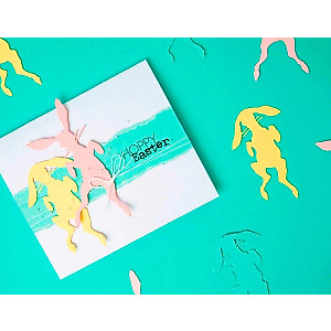 Sizzix Thinlits Die Set 3 Pack Bunny Hop by Tim Holtz, Multicolor