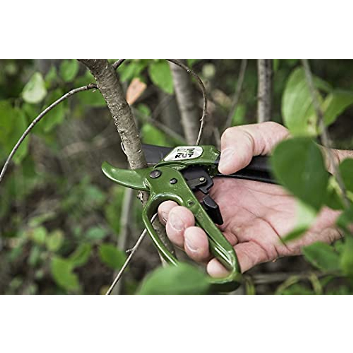 EZ Kut Heavy Duty Pruners Ratchet Hand Pruner with Ratcheting Action Great Garden Hand Tool Clippers Gardening pruners arthritis tools Ratcheting Anvil Hand Pruner Pruning Shears Heavy Duty Since 1988
