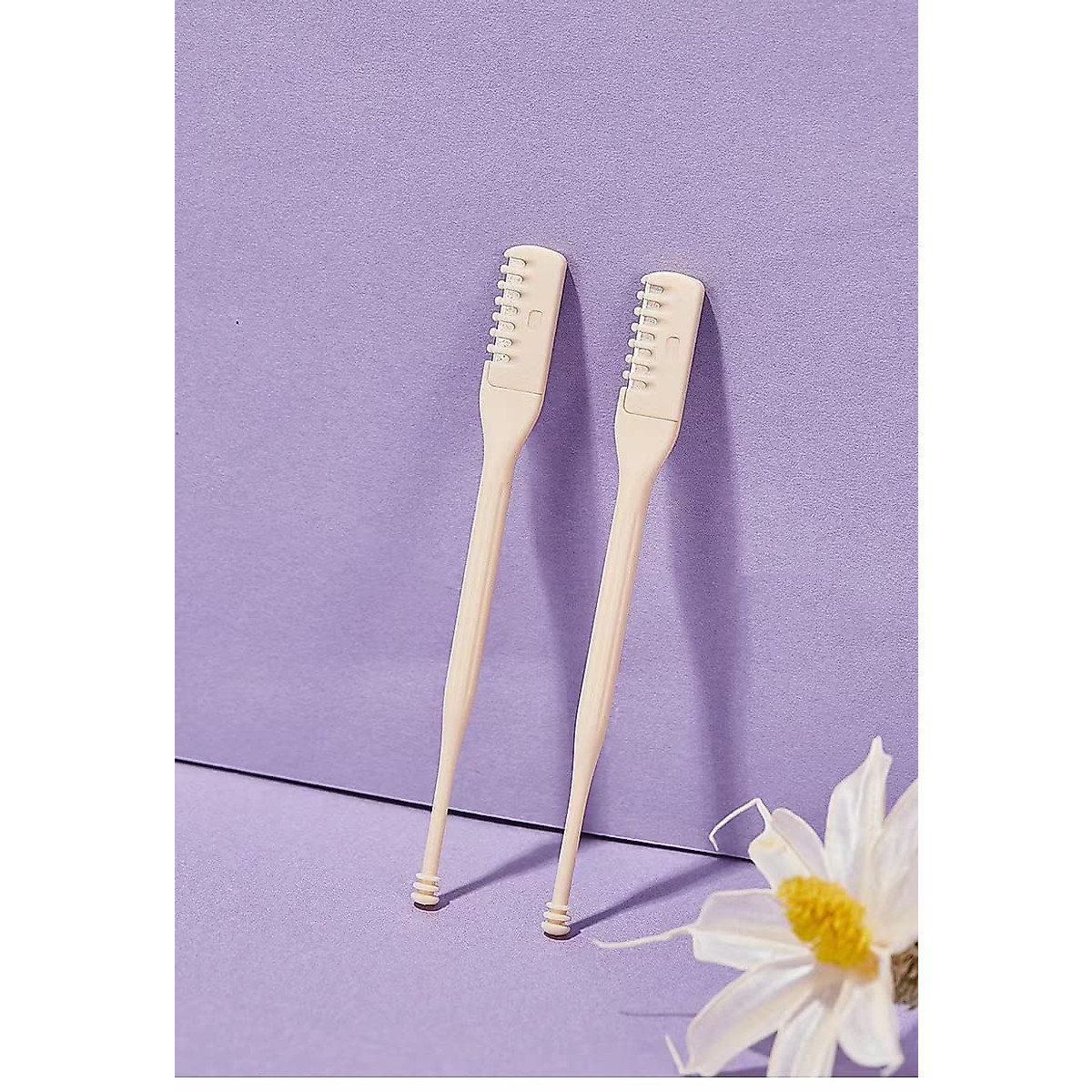 Katartizo 2023 2PCS Manual Ear Nose Hair Trimmer for Women/ Men, Portable Personal Trimmer for Facial Care,Double Nose Hair Knife