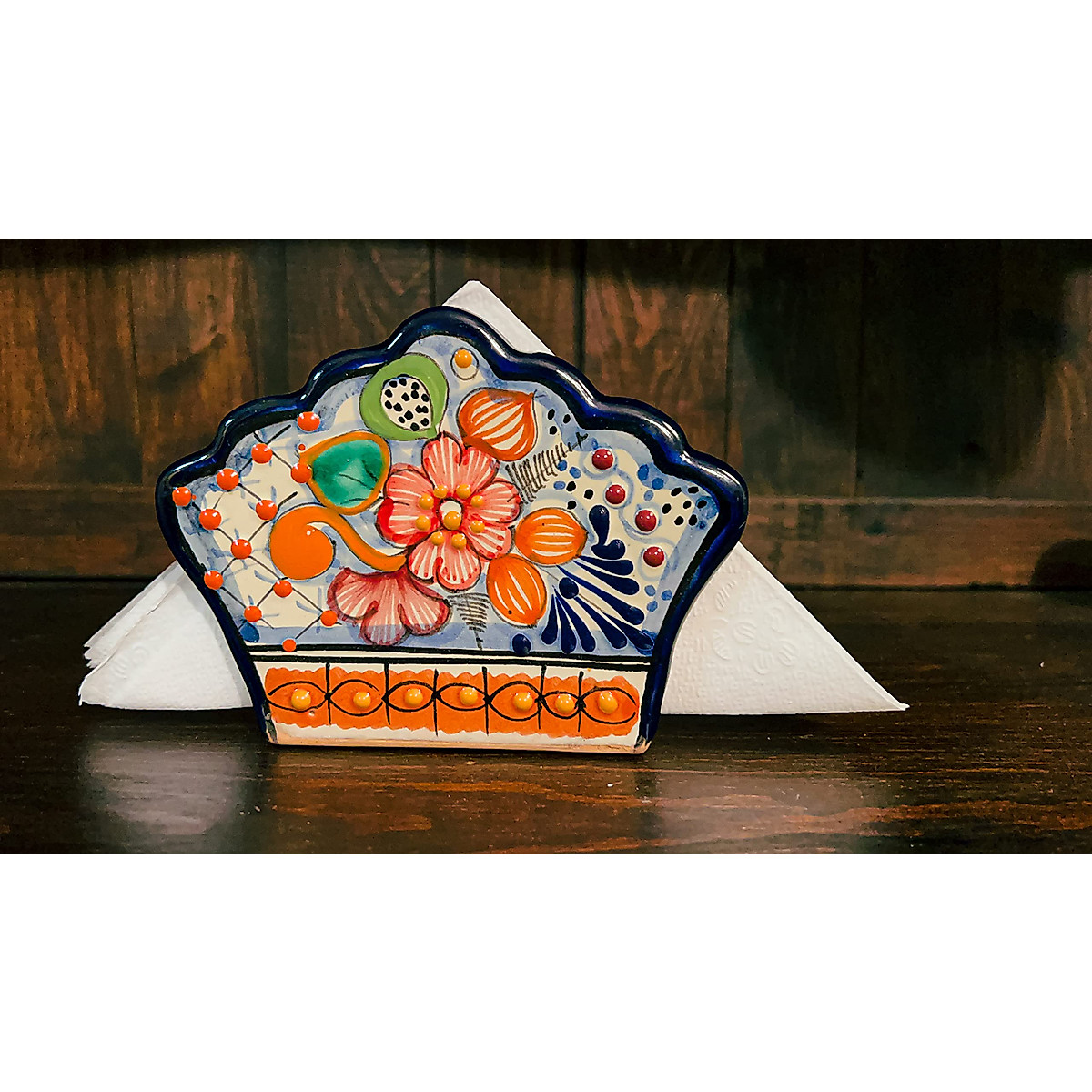 Napkin Holder Servilletero Handmade Talavera