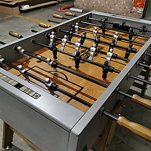 SOENDRK Football Soccer Table,Competition Sized Football Indoor Recreational for Arcade Game Room Metal 55" for Kids and Adults