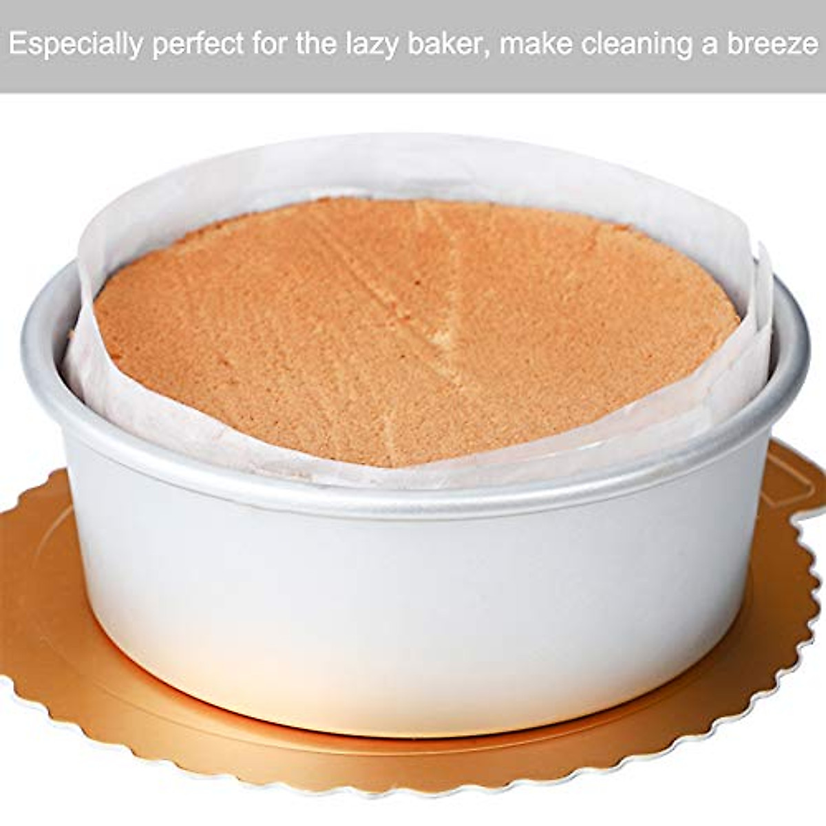 Cake Pan Liner, Nonstick Cake Pan Side Liner/Baking Parchment Paper Liner Roll for Cake Pan, Springform Pan (4in x 164ft)