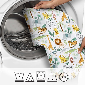 Boppy Nursing Pillow Cover, Colorful Wildlife, Cotton Blend, Fits The Original Support for Breastfeeding, Bottle Feeding, and Bonding, Cover Only, Sold Separately