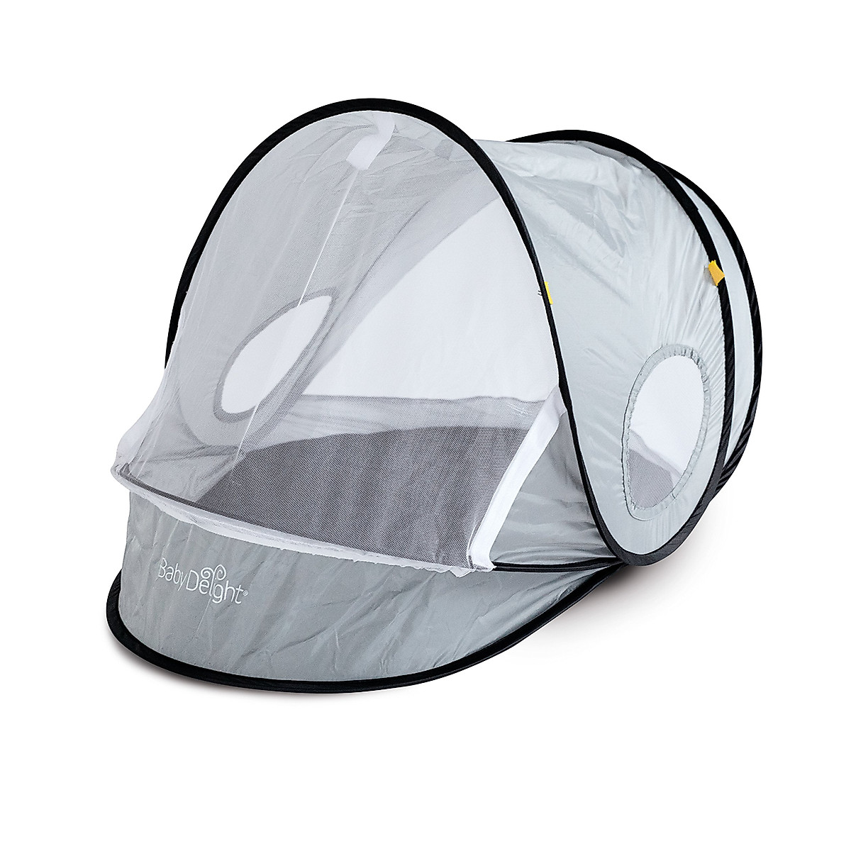 Baby Delight Comfy Canopy Breathe | Grey | Indoor and Outdoor Portable Canopy Mat | Made with 50 SPF Coated Material | Compact & Easy Set Up