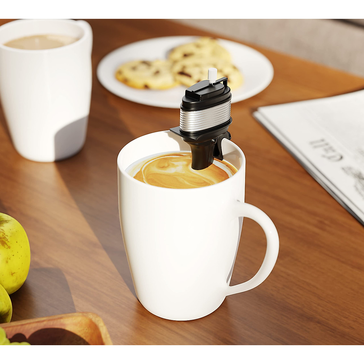 The Motor Mixer by HMC - Wind-Up Outboard Mini Boat Motor Coffee Mixer Novelty Beverage Stirrer for Cups, Mugs, & Glasses Unique Drink Mixing Gadget Toy Perfect Stocking Stuffer or Holiday Gift