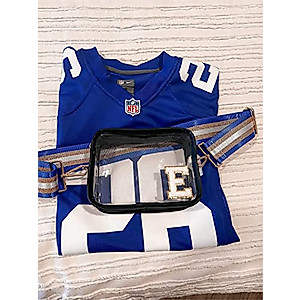 La Sorella White Clear Stadium Approved Bag, Clear Stadium Bag, Festival Bag, Clear Crossbody Bag, Customizable Clear Bag,Concert and Stadium Bag (White)