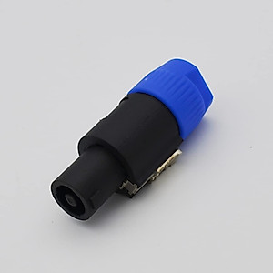 SbE-rsyun 10 ft Speaker Cable 12 Gauge Wire 2 Conductor Speakon with Twist Lock to 1 4 Inch TS Male Compatible with PA DJ Home Audio