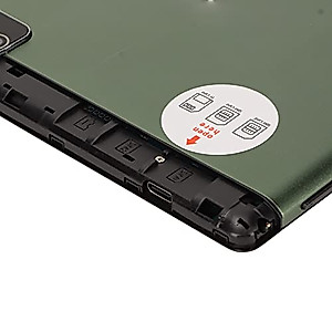 AMONIDA 8 Inch Tablet, Calling 8inch IPS LCD 3 Card Slot Green HD Tablet 100240V for Reading for Android5.1 (US Plug)