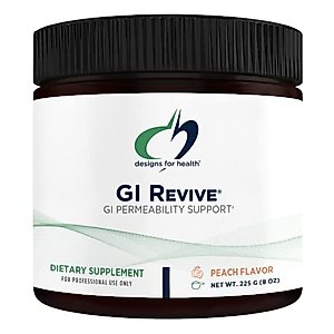 Designs for Health GI Revive Gut Health Powder - L Glutamine & Citrus Pectin for Digestive Health + Slippery Elm, Marshmallow Root & Cat's Claw for Healthy Intestinal Function (28 Servings)