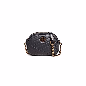 Tory Burch Women's Kira Chevron Small Camera Bag, Black, One Size