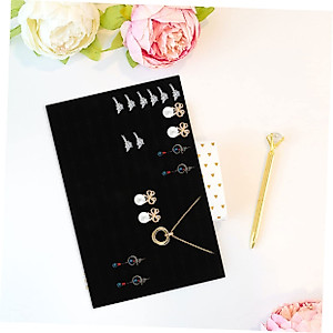 Hemoton 5pcs Box earring display pad tray earrings holder inserts foam ring holder insert black ring trays ring insert display trinket tray earring tray storage box jewelry sponge travel