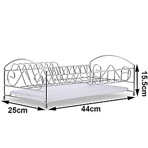 SDGH Stainless Steel Dish Rack - Drain Rack Tableware Dishes Storage Rack Kitchen Rack