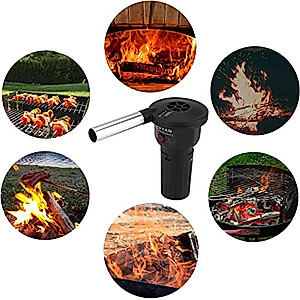 GLOGLOW Outdoor Cooking BBQ Air Blower, Portable Barbecue Fire Blower for Camping Hiking Grill Picnic Stove