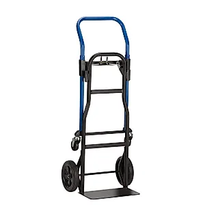 Harper Trucks JDC2223 3-1 Quick Change Convertible Hand Truck, 400 lb, Black Frame/Blue Handle