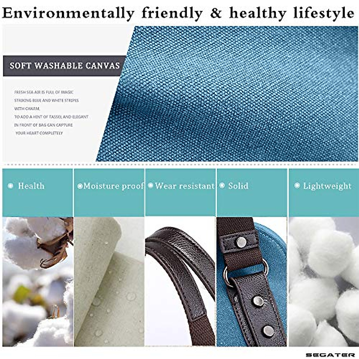 Segater® Women Shoulder bags Casual Vintage Hobo Canvas Handbags Top Handle Tote Crossbody Shopper Bags