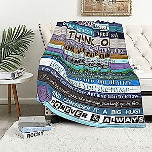 Worktisky Mothers Day Idea Gifts for Mom from Daughter Son, Best Mom Gifts, Funny Mothers Day Idea Gifts, Mom Gifts from Daughters, Birthday Gifts for Mom, Mom Blankets from Daughter 60"x50"