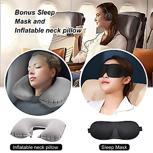 Travel in Comfort with Our Airplane Footrest - Must Have Travel Essentials for Flying, No Clashing Foot Hammock & Portable Plane Leg Rest,Including Travel Pillows for Sleeping Airplane