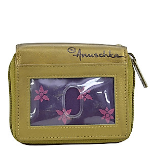 Anuschka Women’s Original Hand-Painted Leather RFID Zip Organizer Wallet