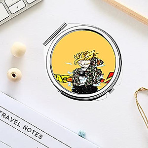 Difference Metal for Womon Compatible with Make-Up Mirror Have Long Haired Boy