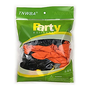 Latex balloons 120 pcs ,Yellow black orange balloons, Birthday, Wedding, Baby Shower, Party Decoration