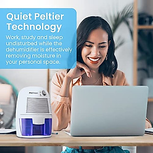 Pro Breeze Dehumidifiers for Home,225sqft Small Dehumidifiers for Room,16oz Tank Portable Closet Dehumidifier Removes Humidity Mini Small Dehumidifier for Bathroom Dehumidifier for Bedroom RV Basement