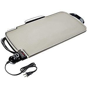 Presto Ceramic 22-inch 07062 Electric Griddle with removable handles, Black, One Size